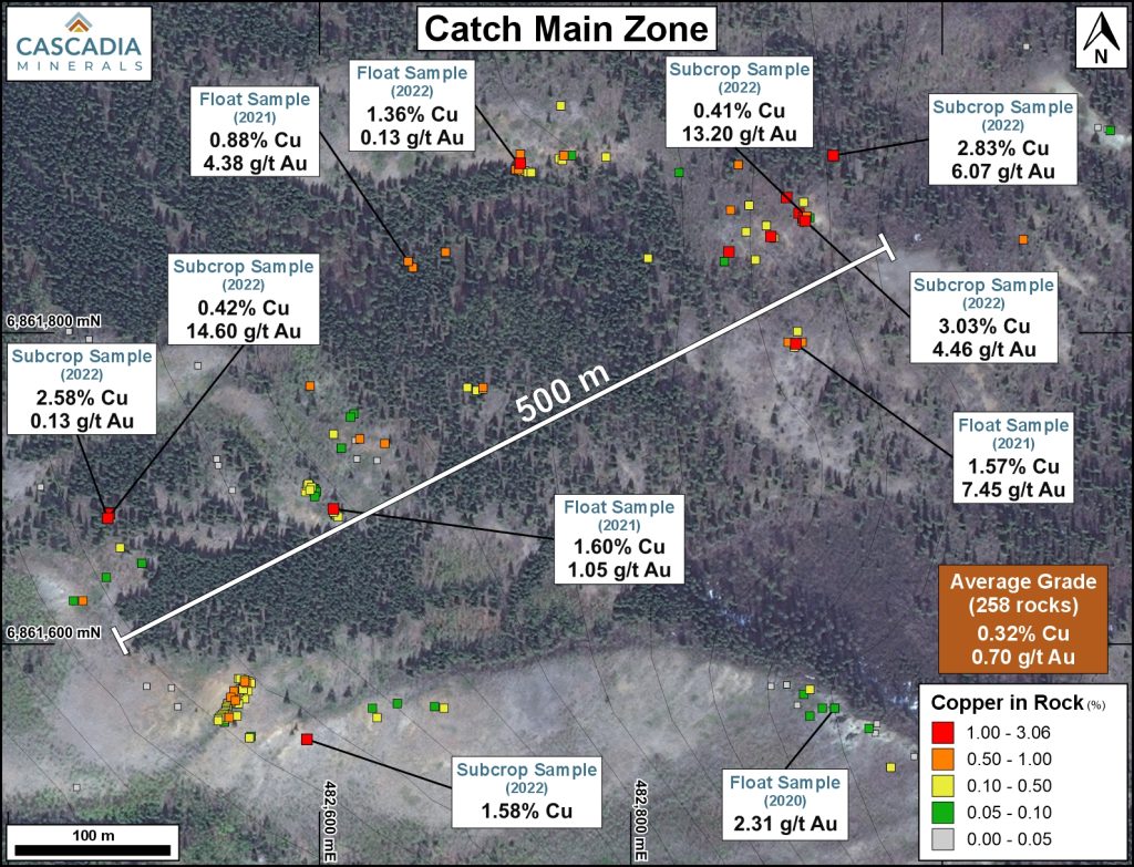 Catch, YT - Cascadia Minerals Ltd.