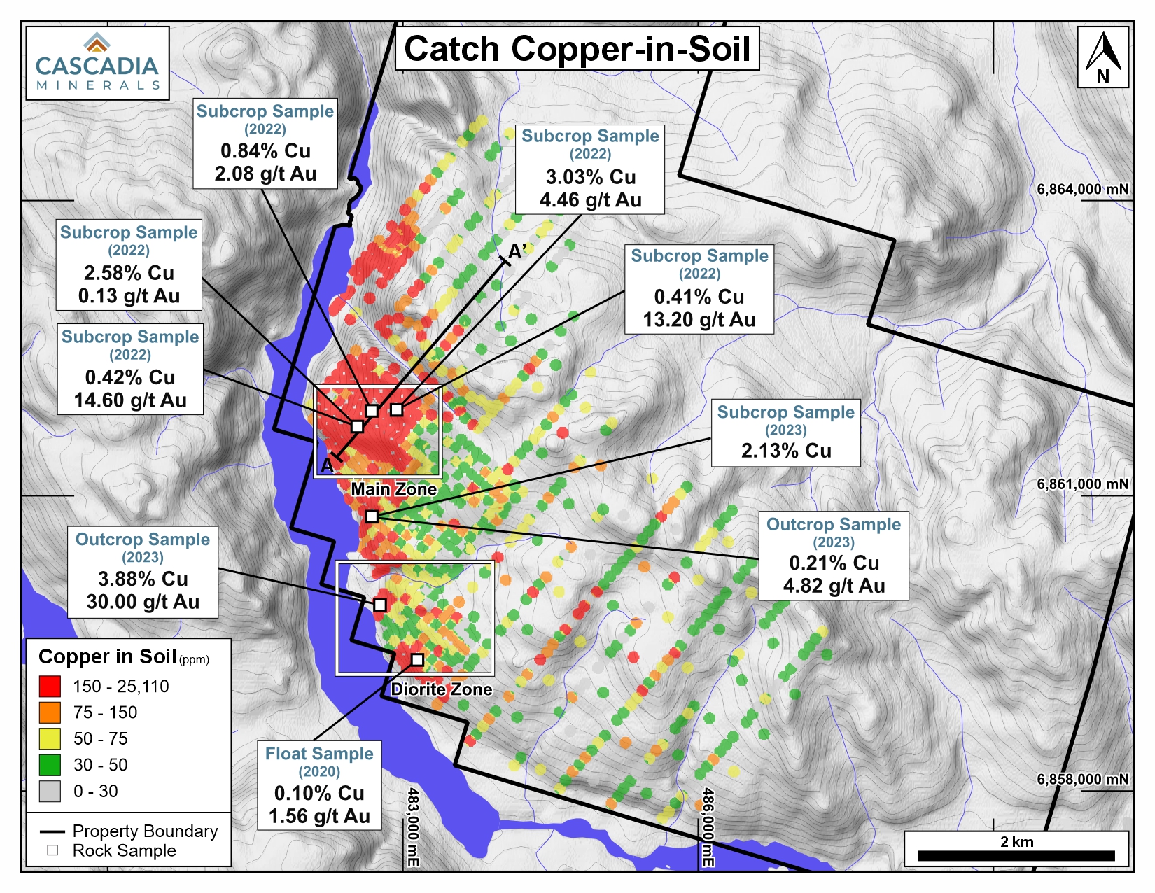 Catch, YT - Cascadia Minerals Ltd.