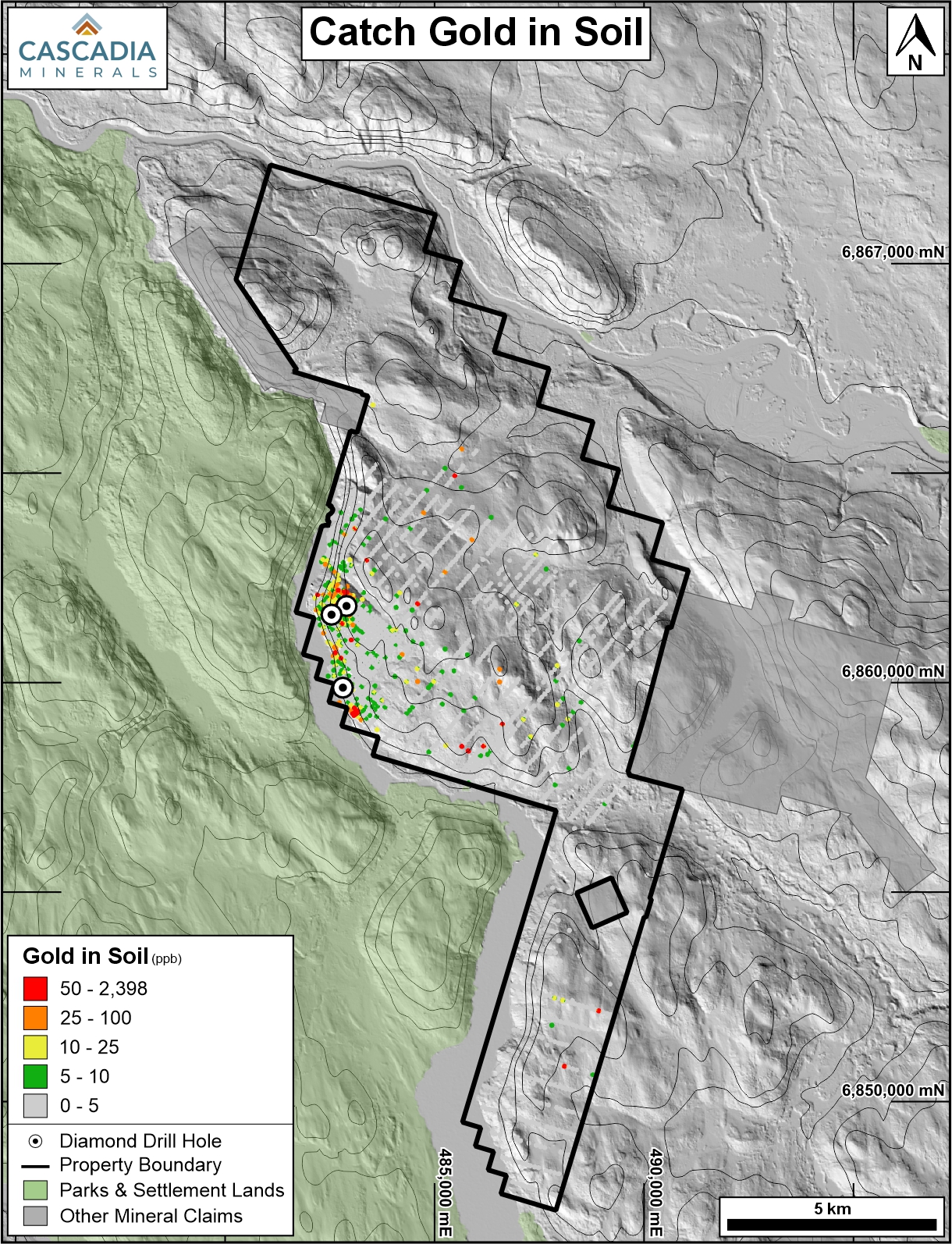 Catch, YT - Cascadia Minerals Ltd.