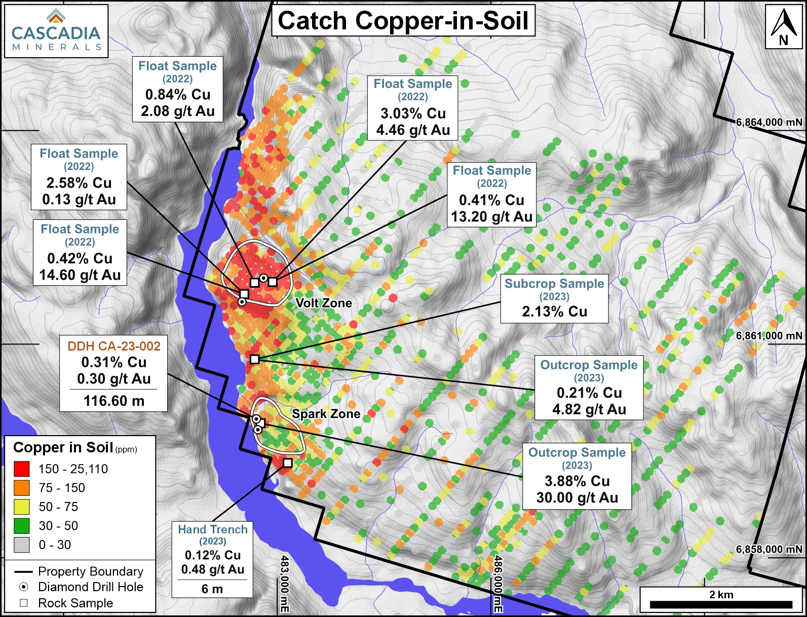 Catch, YT - Cascadia Minerals Ltd.