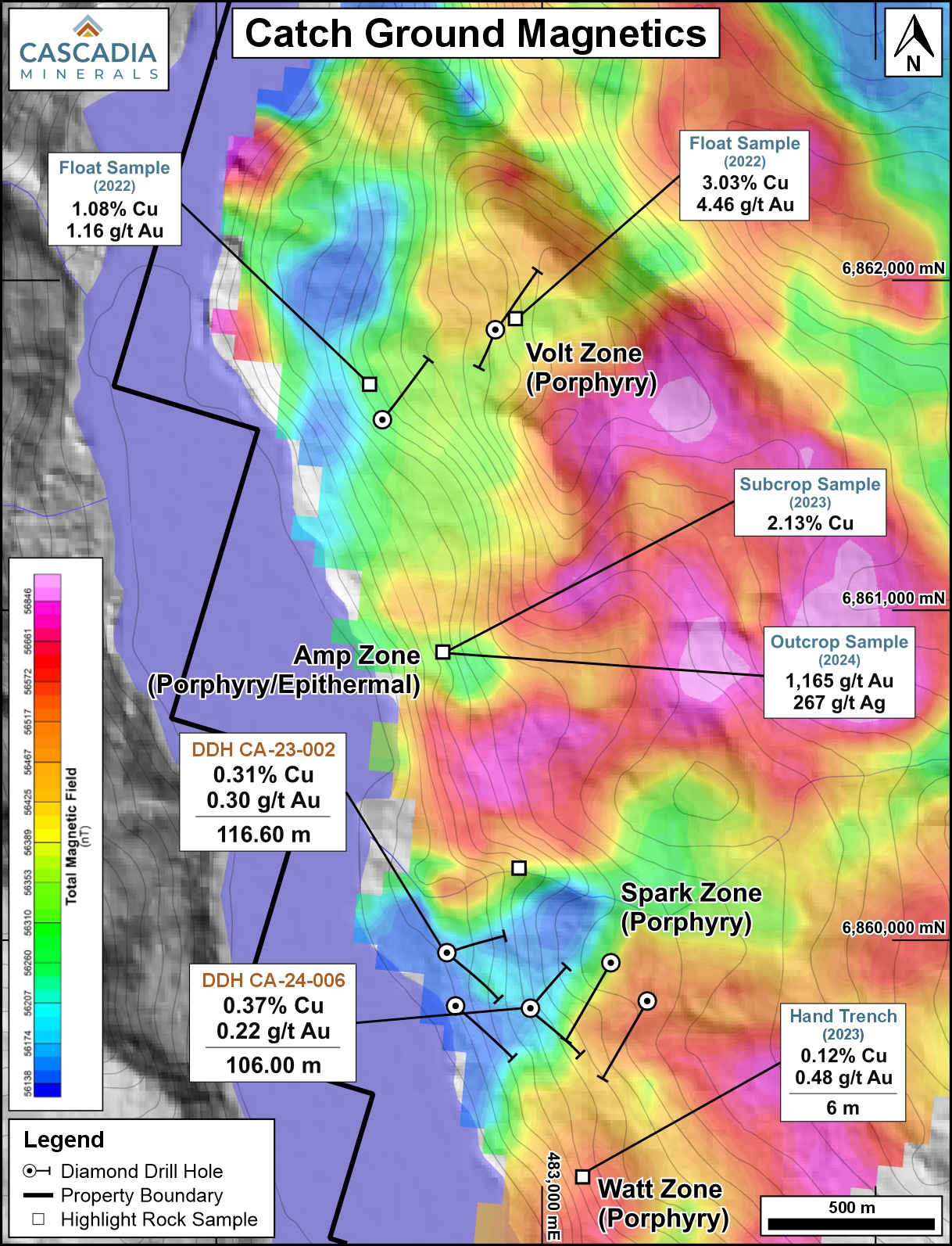 Catch, YT - Cascadia Minerals Ltd.